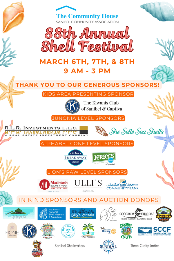 Shell Festival - Sanibel Community Association – The Community House