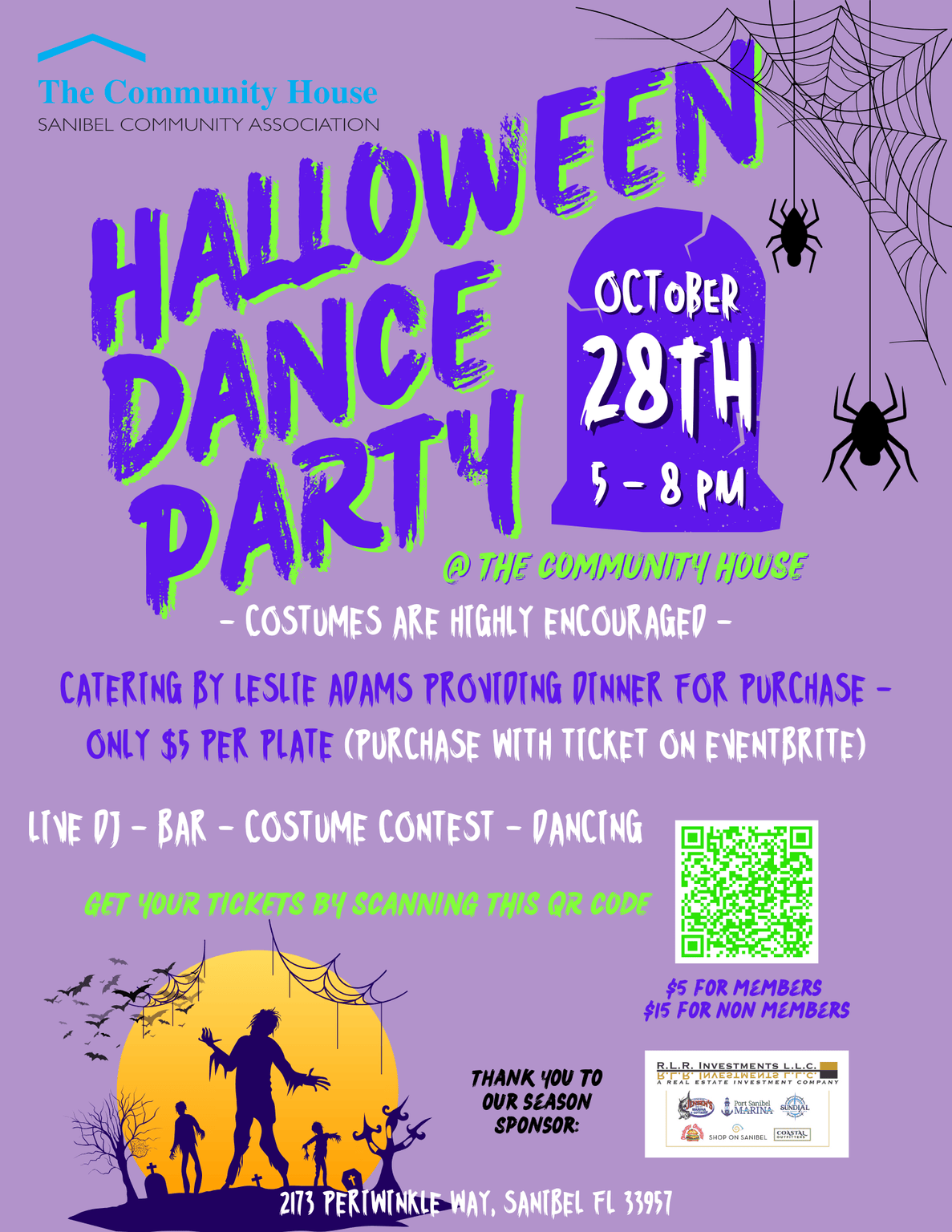 Halloween Dance Party – Community Social on October 28th - Sanibel ...