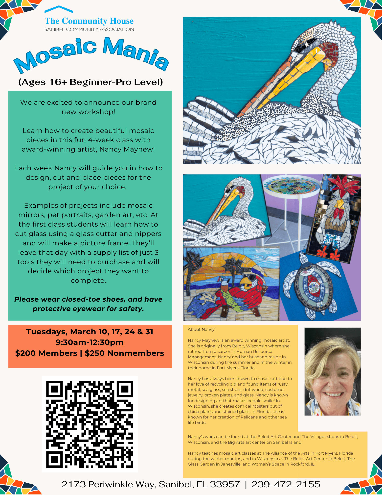 Mosaic Mania - Sanibel Community Association – The Community House