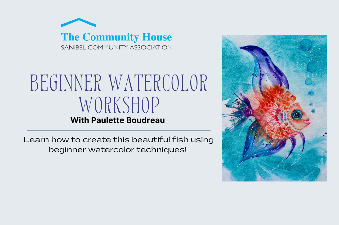 Beginner Watercolor Class - Sanibel Community Association – The ...